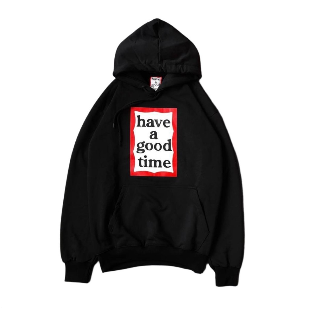 Jual JAKET HOODIE HAGT HAVE A GOOD TIME LOGO BLACK | Shopee Indonesia
