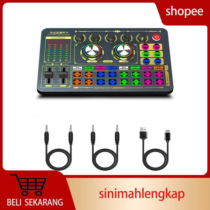 Jual bonkyo F996 Sound Card Bluetooth compatible External Wireless DJ ...