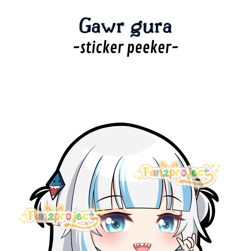 Jual STICKER INTIP ANIME GAWR GURA HOLOLIVE (WATERPROOF) | Shopee Indonesia
