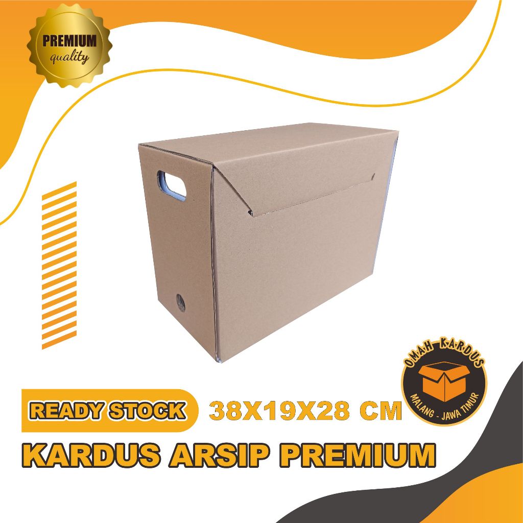 Jual KARDUS BOX ARSIP 38x19x28cm arsip Premium / box file / box ...