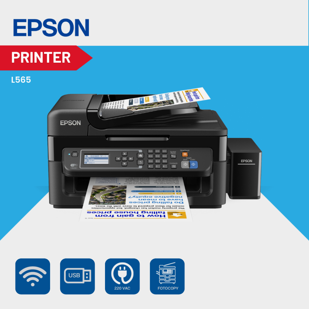 Jual Printer Epson L565 All In One (Print - Scan - Copy) | Shopee Indonesia