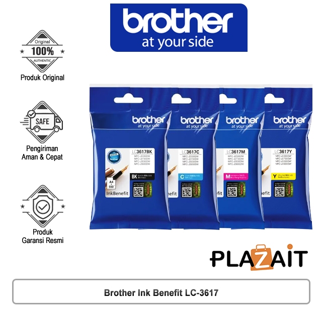 Jual Brother Ink Benefit LC-3617 Black LC-3617BK Original | Shopee ...