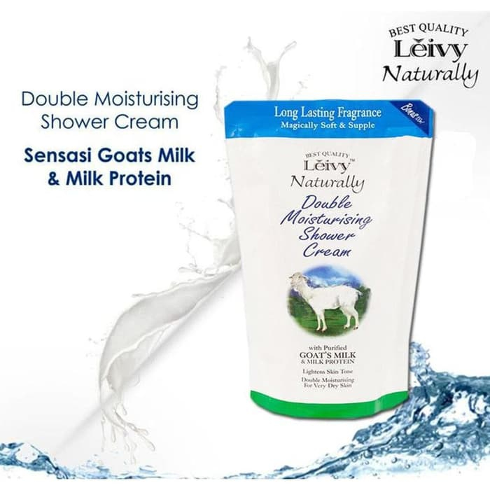 Jual LIVI - Leivy Naturally Shower Cream Goat Milk dan Milk Protein ...