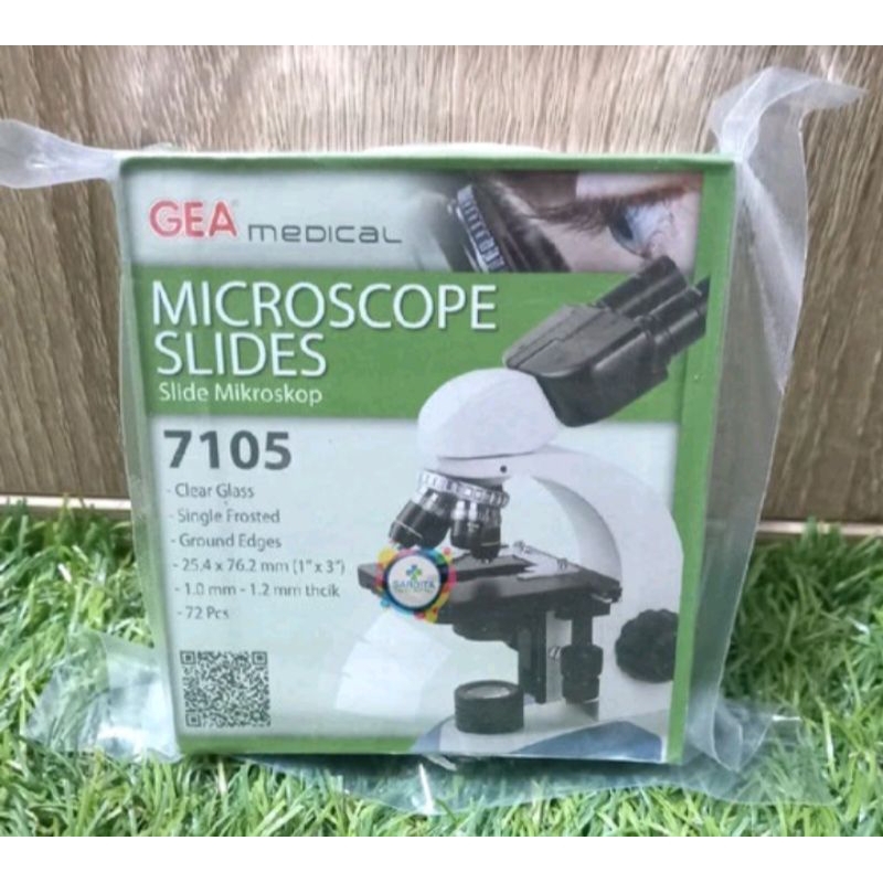 Jual Microscope slides 7105 GEA glass slide kaca mikroskop | Shopee ...