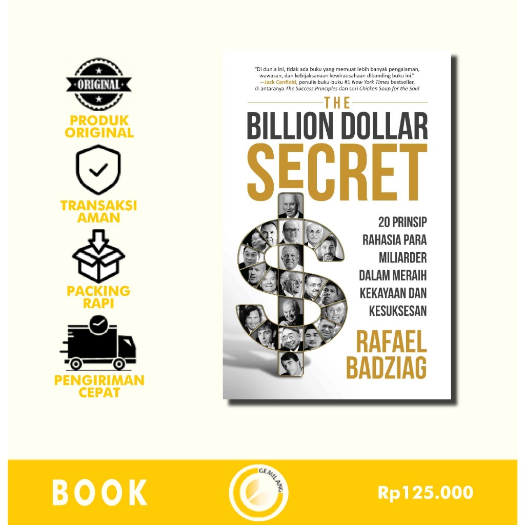 Jual The Billion Dollar Secret : 20 Prinsip Rahasia Para Miliarder dalam Meraih Kekayaan dan ...