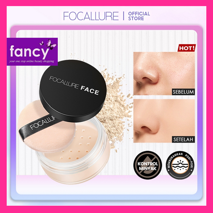 Jual FOCALLURE Super Fine Setting Loose Powder BPOM Original Bedak ...