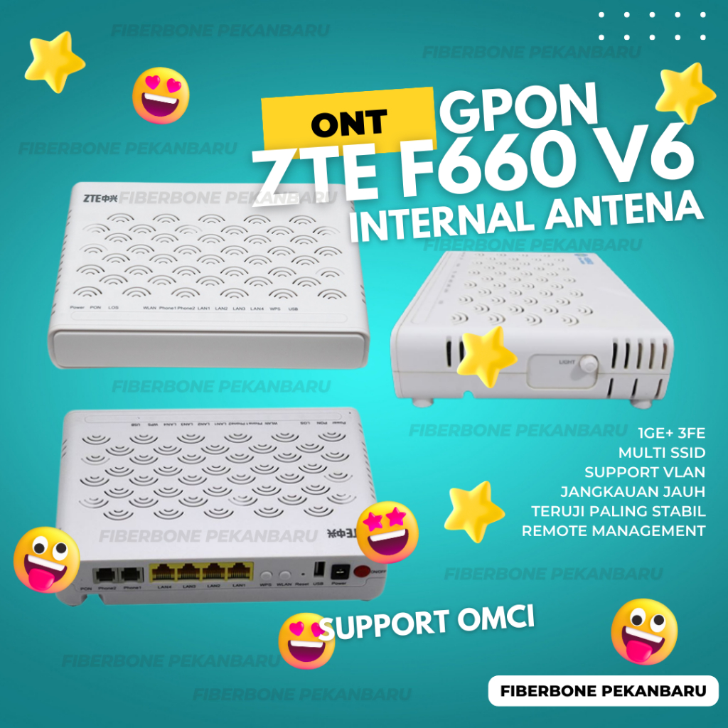 Jual ONT GPON ZTE F660 F623 V6 1GE+3FE SUPPORT OMCI | Shopee Indonesia