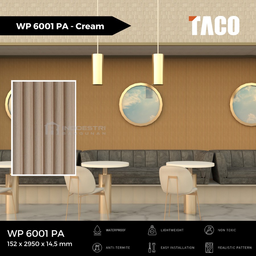 Jual Wall Panel Composite Taco WP 6001 PA Cream / Taco Wall Panel ...