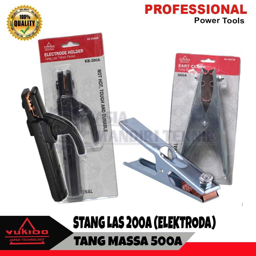 Jual PAKET Tang Mesin Las Listrik Electrode Holder 300+500A - YUKIDO TANG Jepit Masa Massa Las ...