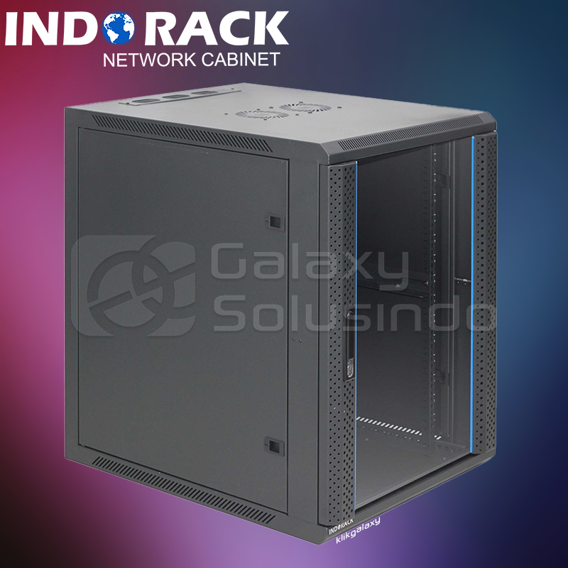 Jual INDORACK WALLMOUNT 15U Depth 700MM Glass Door WIR7015S - Server ...