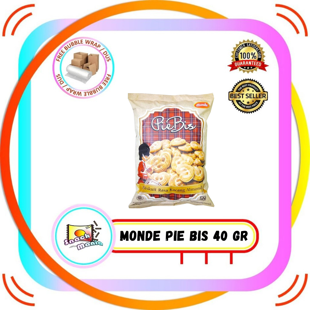 Jual Monde Pie Bis Biskuit Kacang Almond ~ 40 gr | Shopee Indonesia