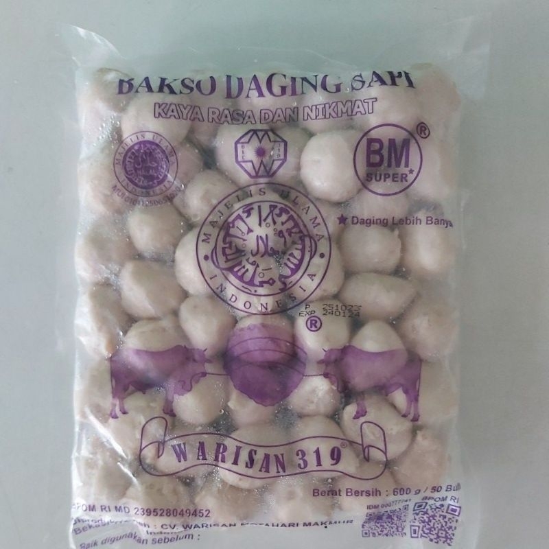 Jual Bakso Warisan BMS ungu isi 50pcs | Shopee Indonesia