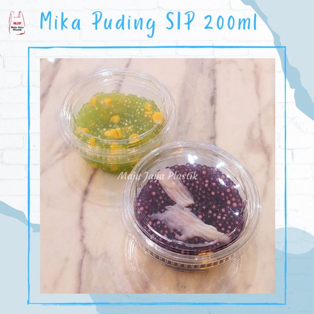 Jual Cup Pudding Puyo SIP 200 200ml gelas SIP Pudding Cup PET Gelas ...