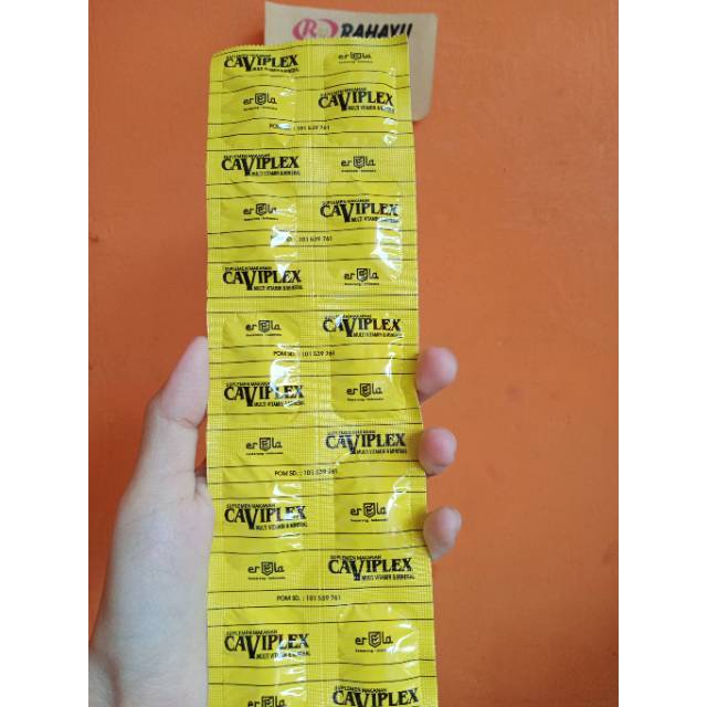 Jual Product image MULTIVITAMIN & MINERAL CAVIPLEX isi 10 TABLET 2 ...