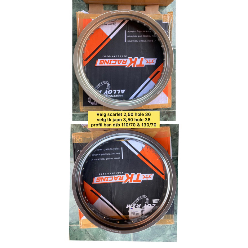 Jual JUAL VELG SCARLET X TK JAPAN ukuran 250/350 ring 17 Supermoto ...
