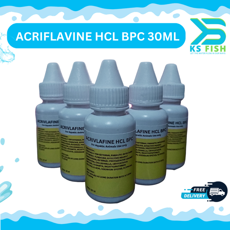 Jual ACRIFLAVINE HCL BPC 30 ml Obat Kuning obat ikan hias obat luka ...