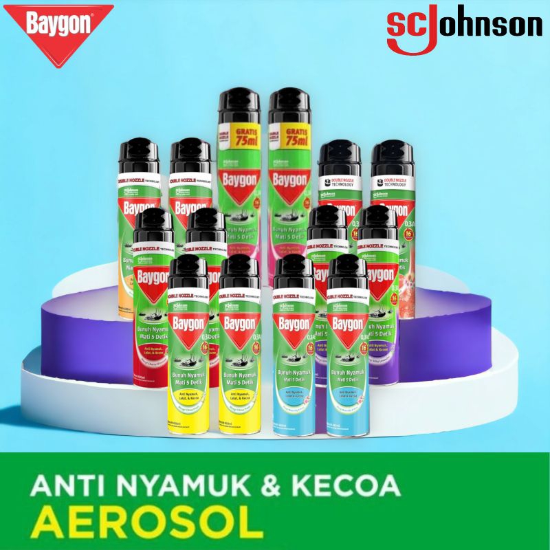 Jual Baygon Semprot Aerosol Pestisida Anti Nyamuk Pembasmi Serangga ...
