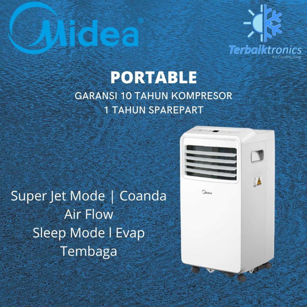 Jual AC Midea Portable MPHA05CRN / MPHA09CRN Series 1/2 PK - 1 PK ...