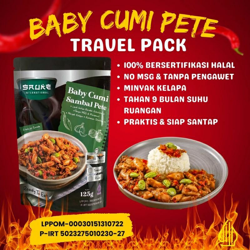 Jual Baby Cumi Sambal Pete - Lauk Instan bayi cumi Siap Saji Kemasan ...