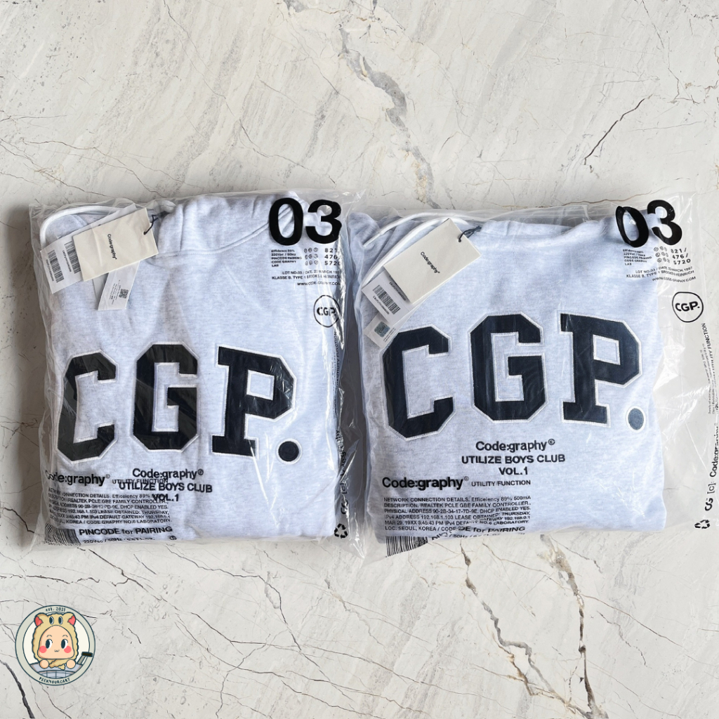 Jual [READY INA] CGP Codegraphy Arch Logo Hoodie Melange Gray Original ...