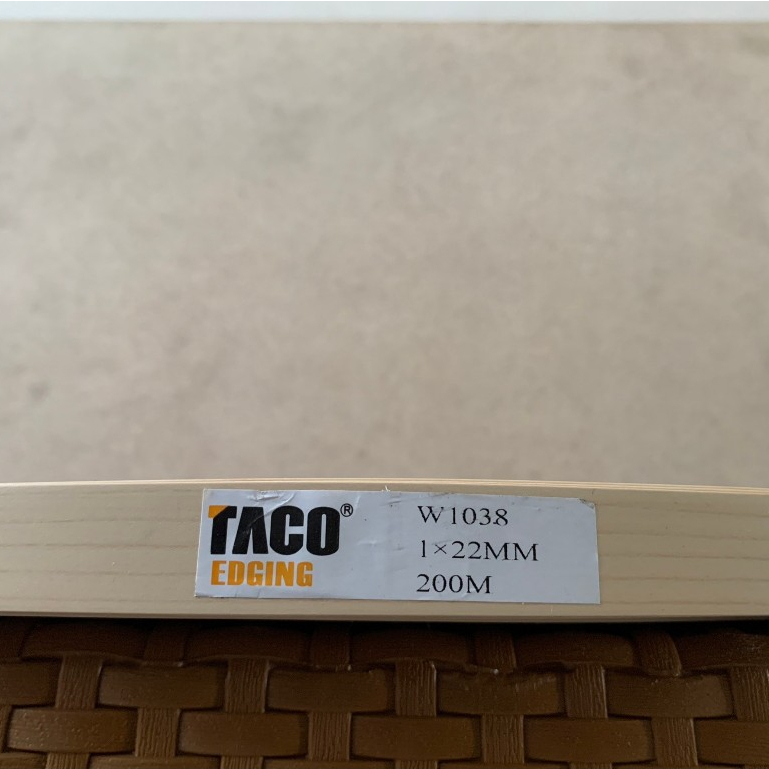 Jual Per 5 Meter Edging Taco W 1038 1 x 22 Mm Woodgrain HPL TH 1038 B 2 Cm | Shopee Indonesia