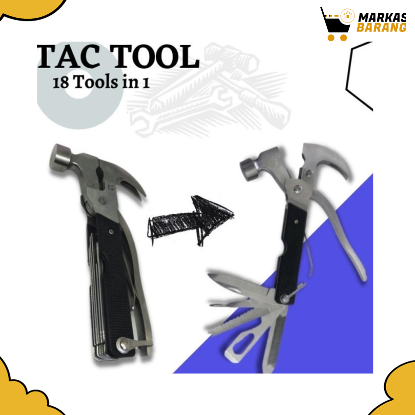 Jual Tac Tool Palu Set Multifungsi 8 in 1 | Shopee Indonesia