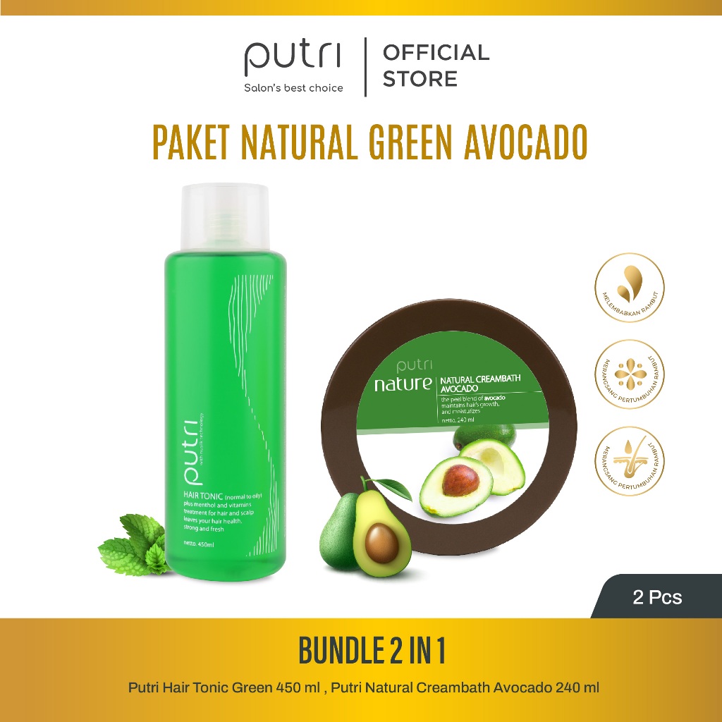 Jual Putri Paket Perawatan Rambut Kuat Halus Lembut - Hair Tonic ...