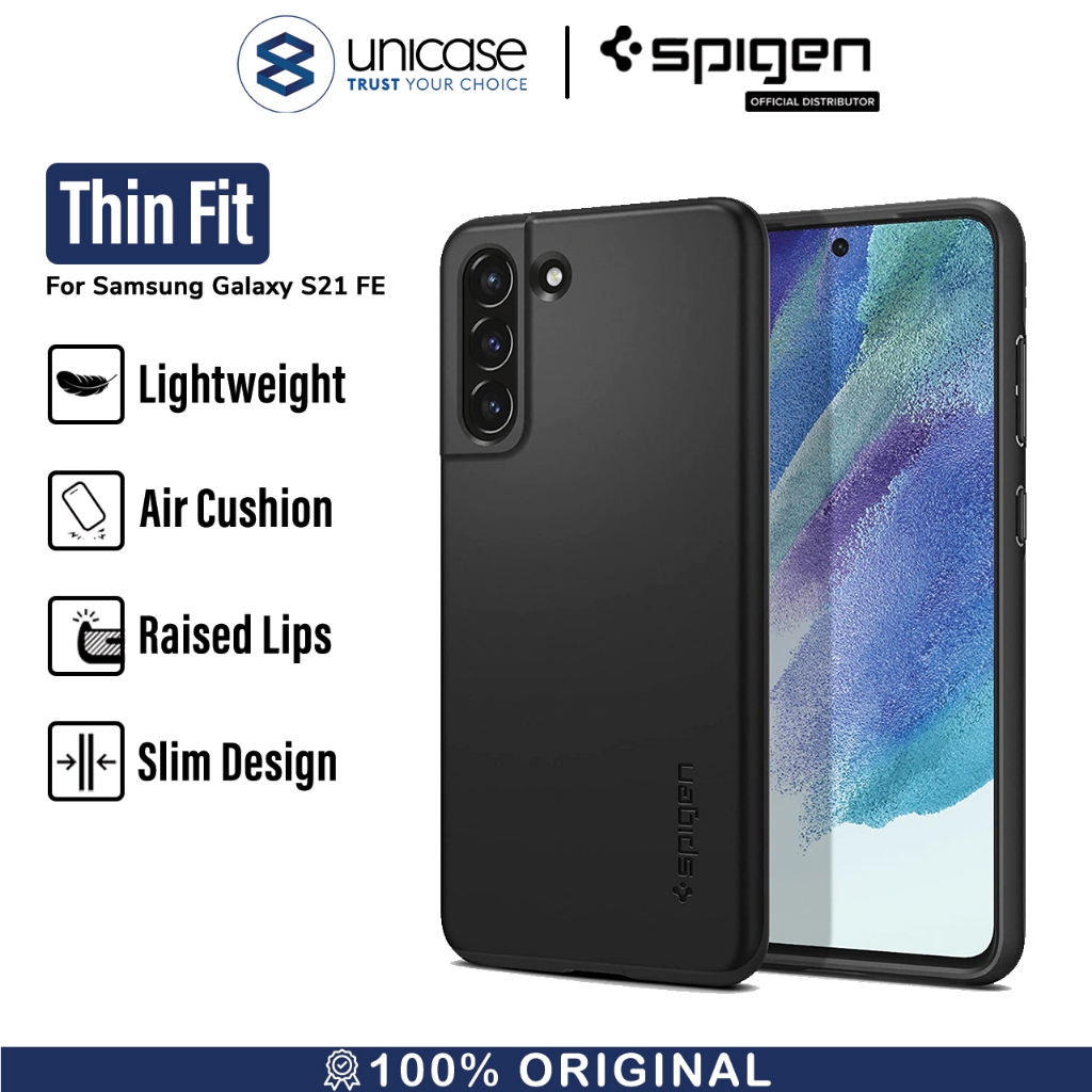 Jual Case Samsung Galaxy S21 FE Spigen Thin Fit Slim Simple Hybrid ...