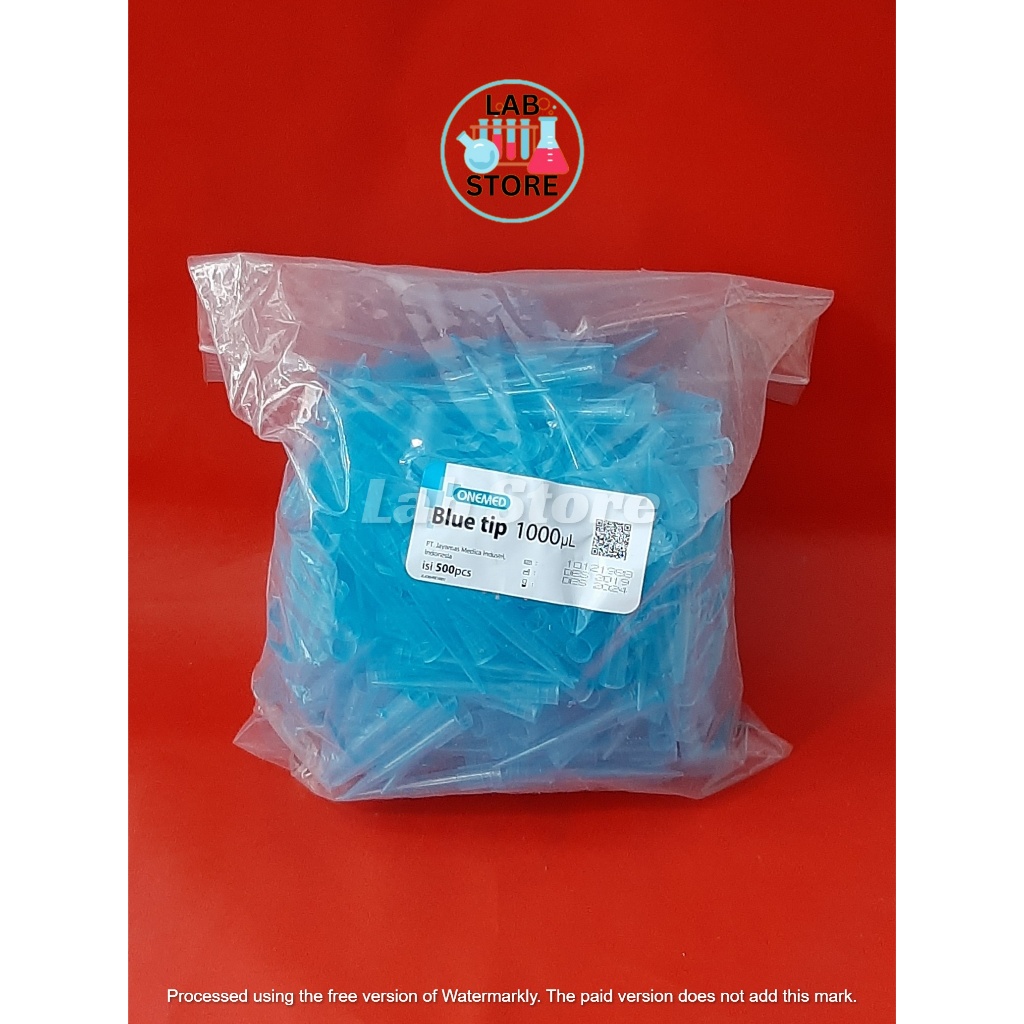 Jual Bluetip Per Pack Isi 500 Onemed / Blue Tip Onemed Isi 500 pcs ...