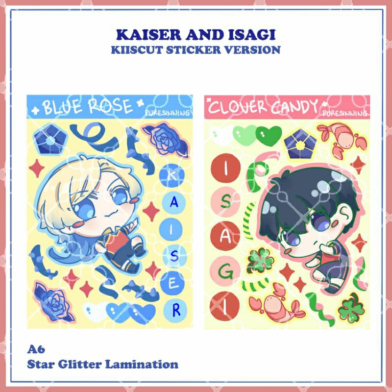 Jual BLUE LOCK Kaiser Isagi Kisscut Deco Sticker | by Puresinning ...