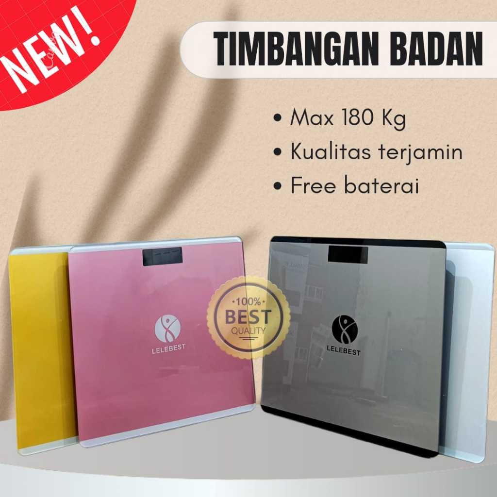 Jual Timbangan Badan Digital 180kg scale kaca Berat Mini Max Original ...