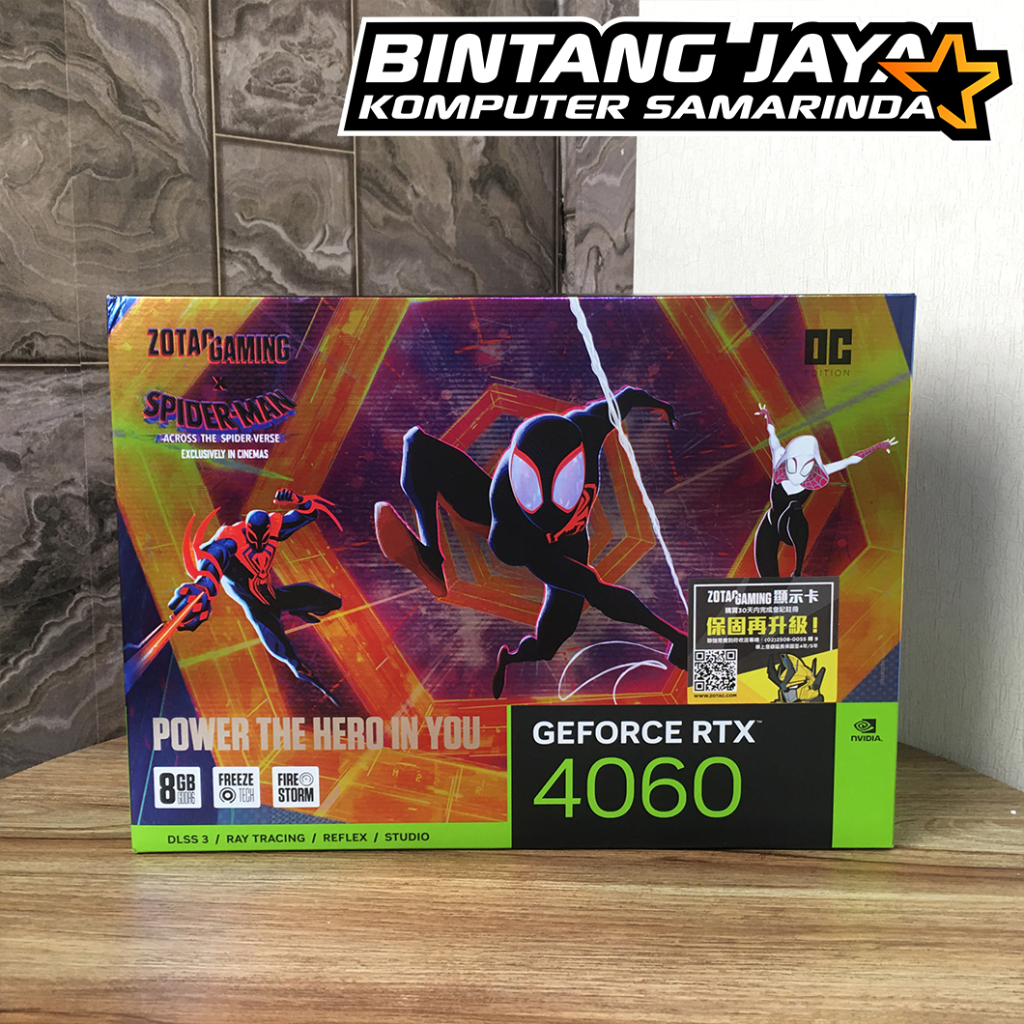 Jual VGA Zotac x Spiderman RTX 4060 8GB GDDR6 2 Fans HDMI + DP | Shopee ...