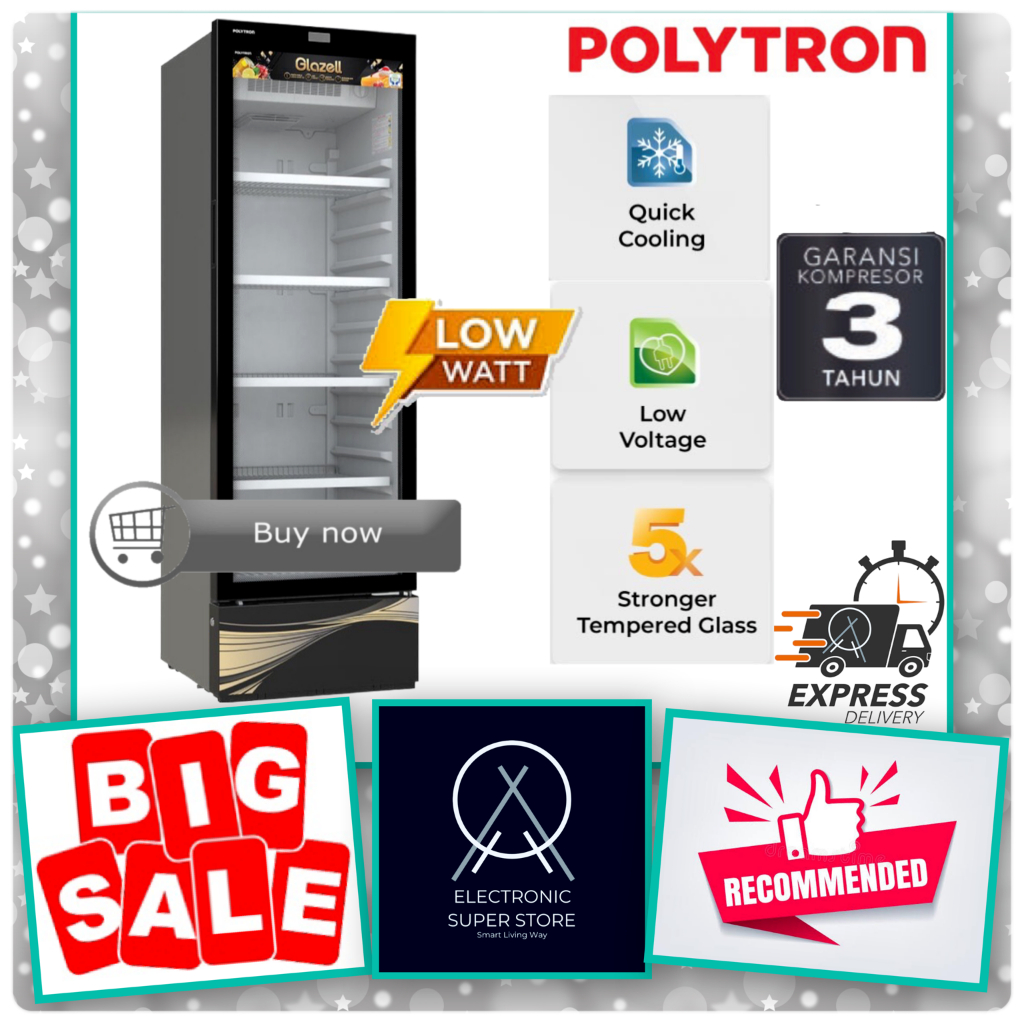 Jual POLYTRON SHOWCASE SCN-237 SCN237 SCN 237 SUPER LOW WATT 280L ...