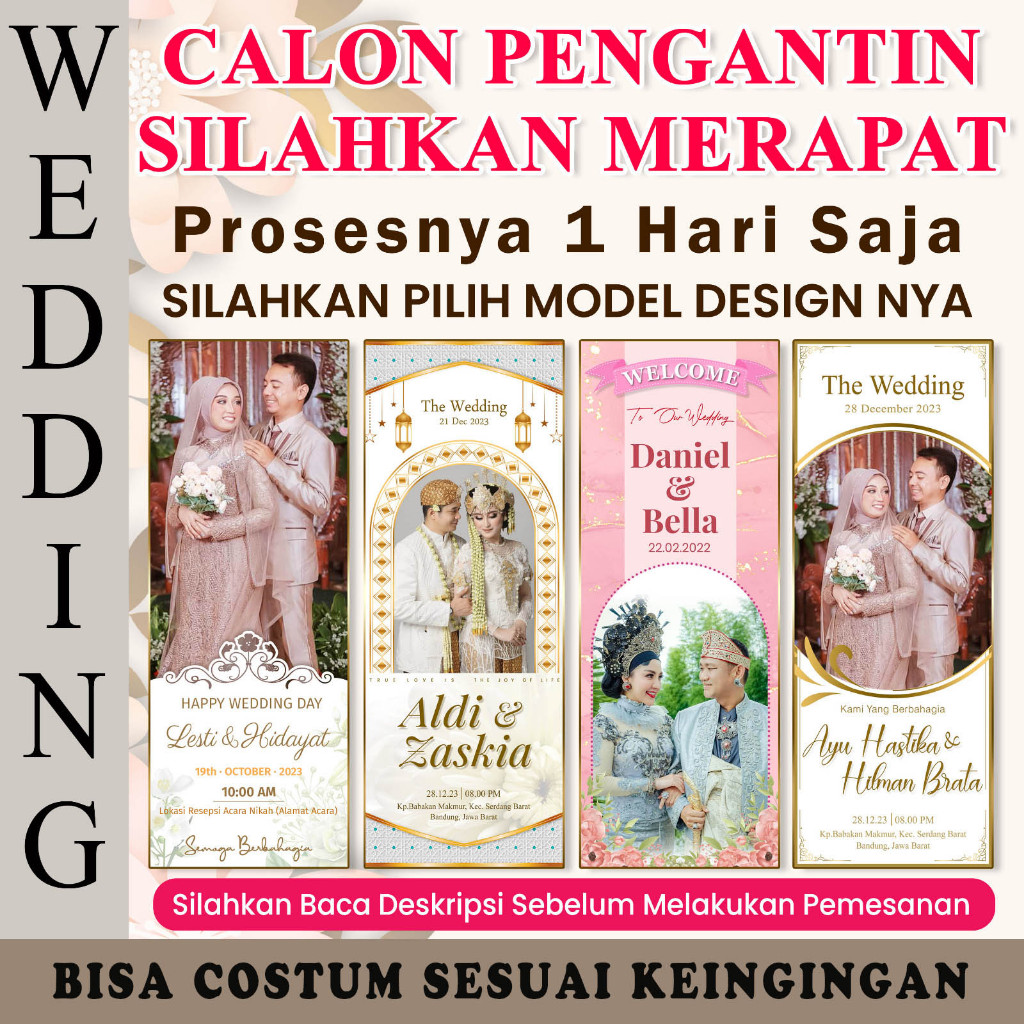 Jual Cetak X banner Wedding X Banner Khitan X banner Ulang Tahun ...