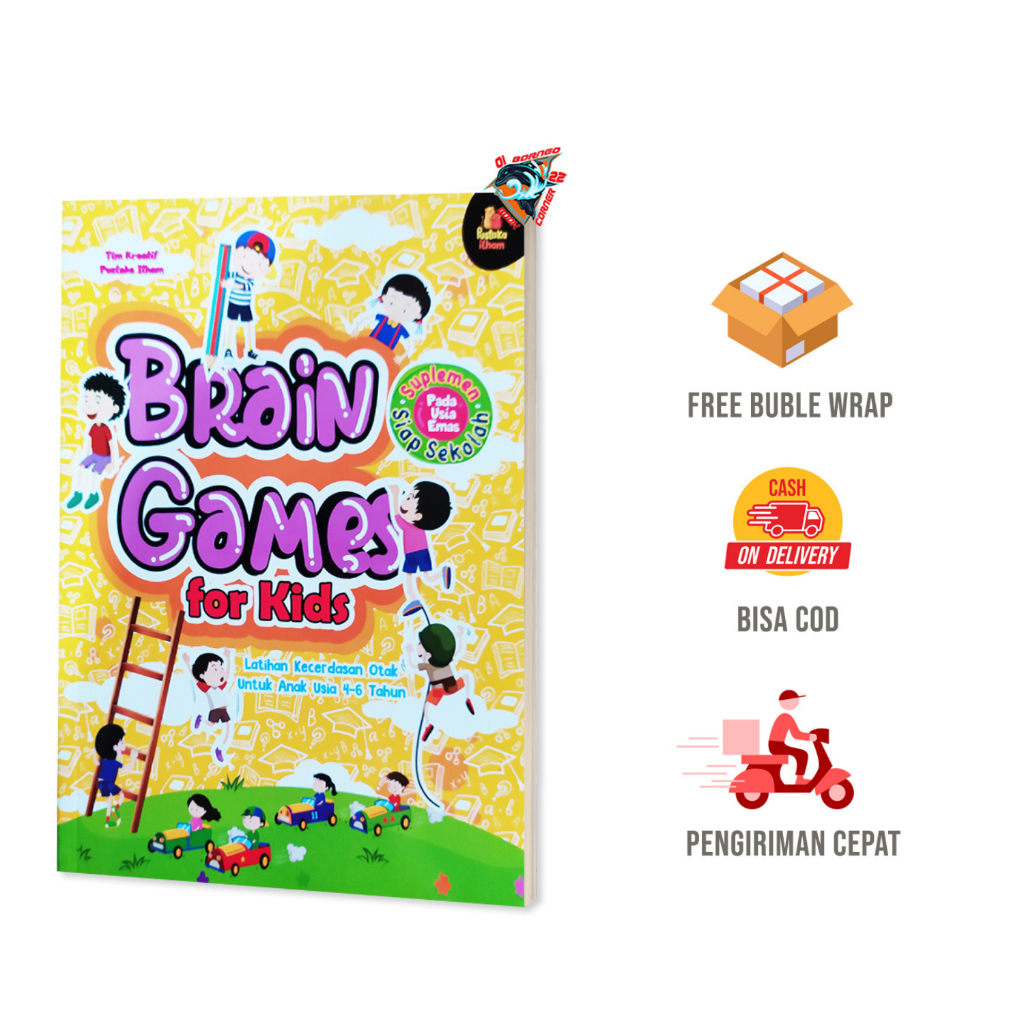 Jual BUKU ANAK TK & PAUD - BRAIN GAMES FOR KIDS LATIHAN KECERDASAN OTAK ...