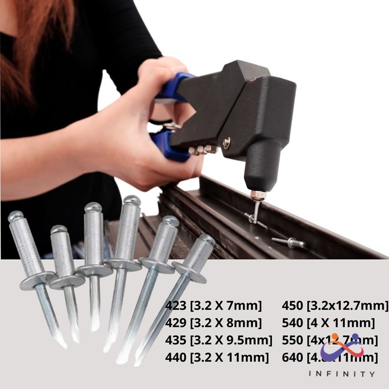 Jual Paku Rivet Blind Rivetti Paku Tembak Ripet 423 429 435 450 540 INF ...