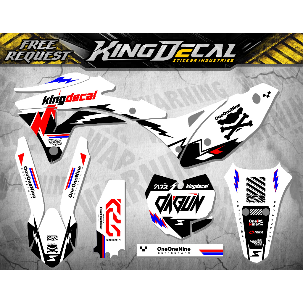 Jual DECAL STICKER KLX GORDON FULL BODY / DECAL GORDON / DECAL STIKER ...