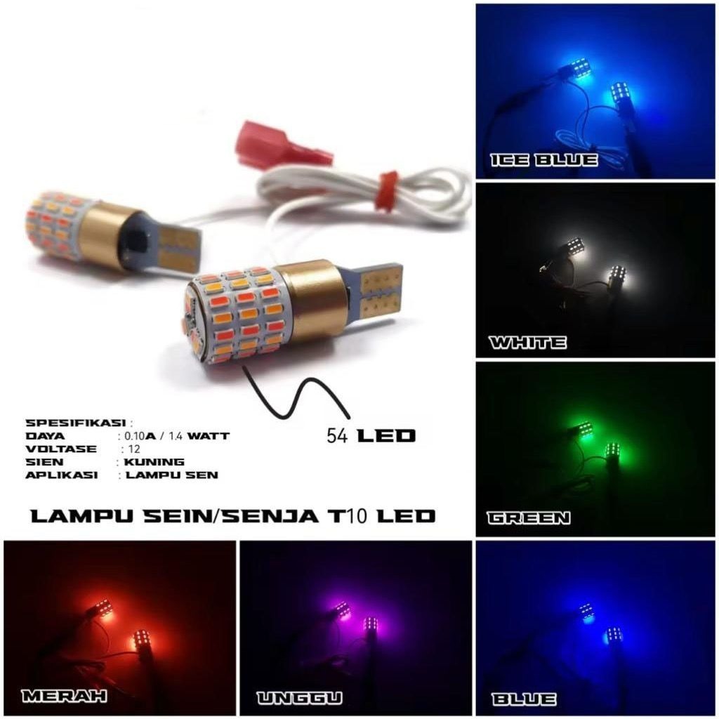 Jual Lampu Sen 54Mata Lampu Senja 54 Titik Led Sein Motor Brigt Lampu ...