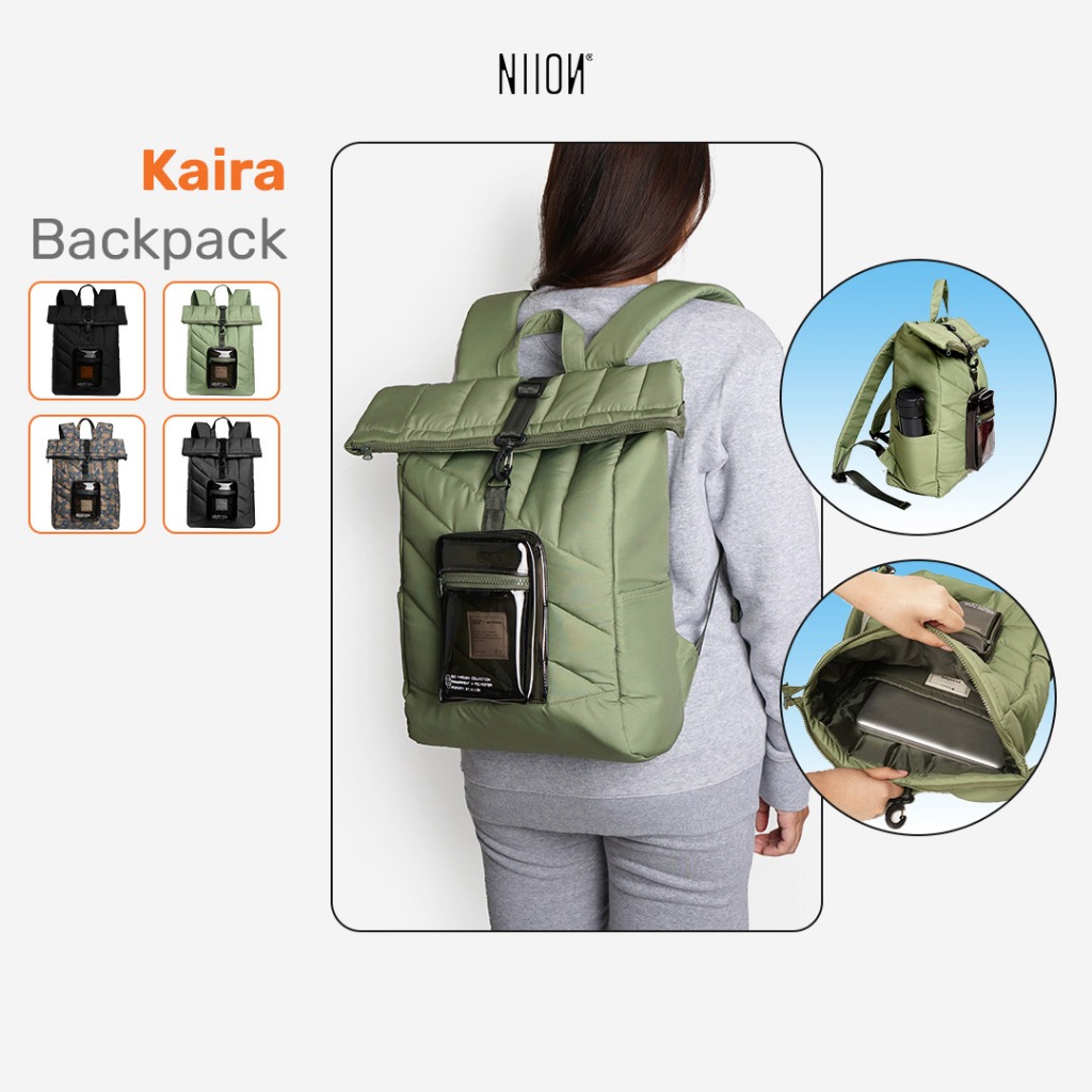 Jual Niion Kaira Laptop Backpack / Tas Ransel Laptop 15inch Wanita Pria ...