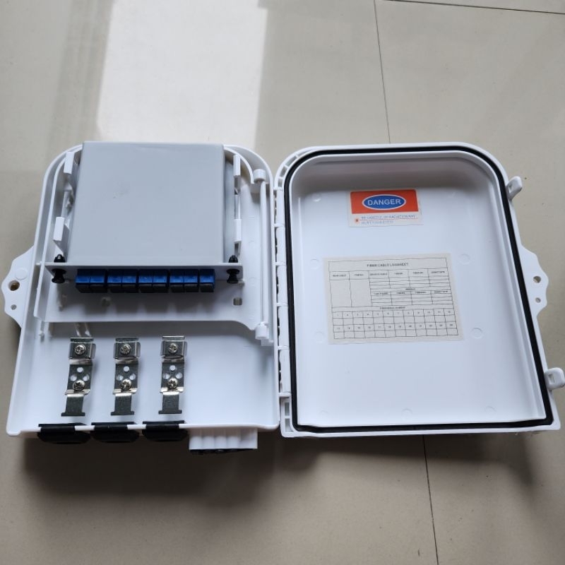 Jual ODP 8 Core Splitter BOX Single Lock ODP Pole 8 Core Lengkap Splitter Box 1:8 | Shopee Indonesia