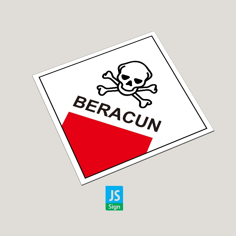 Jual STICKER SIMBOL LIMBAH B3 - BERACUN | Shopee Indonesia