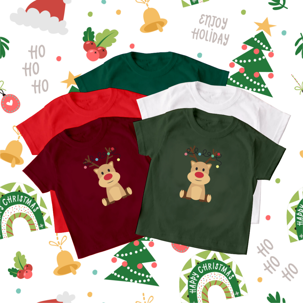 Jual KAOS NATAL ANAK 2-13 TAHUN / KAOS CHRISTMAS XMAS ANAK - SABLON ...