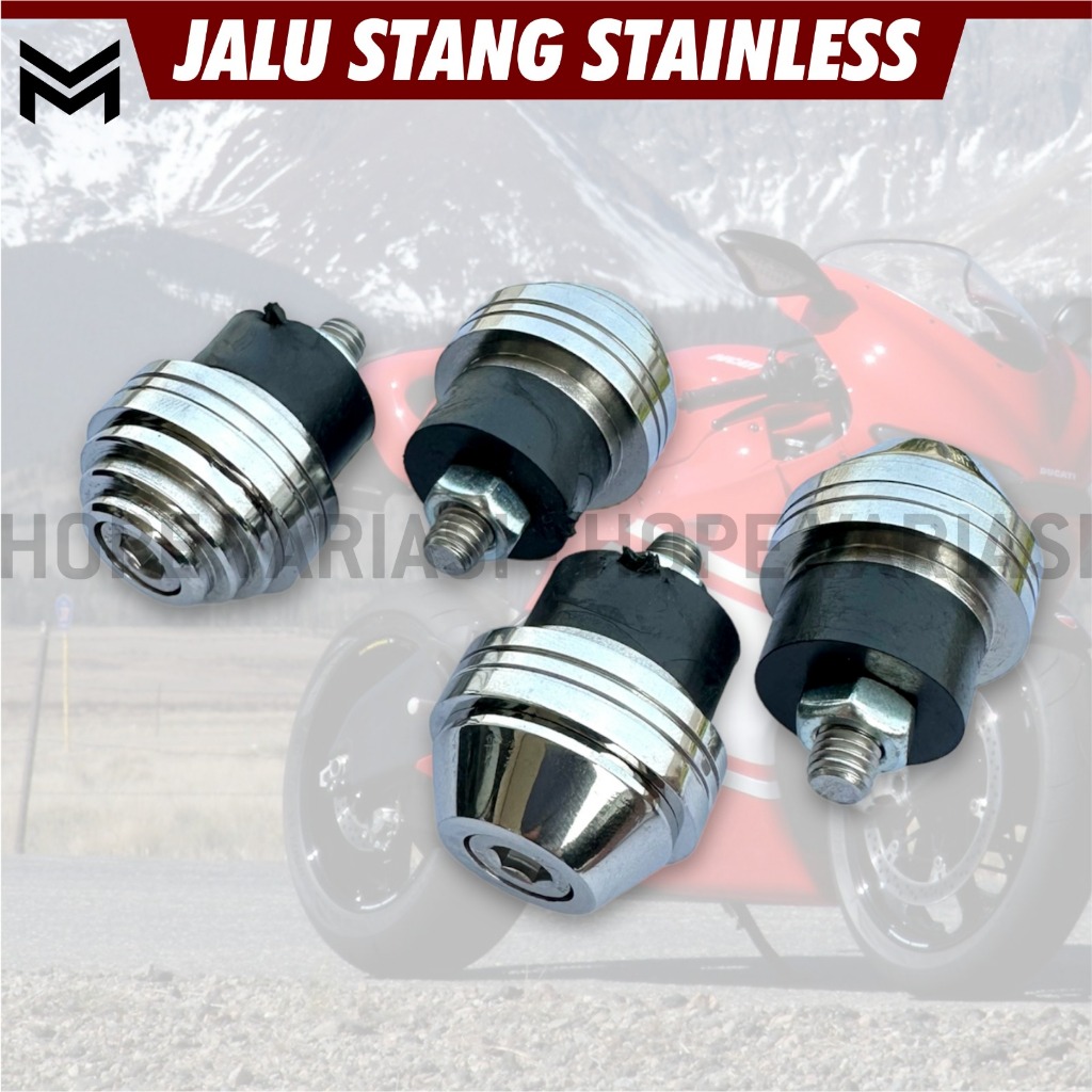 Jual JALU STANG STAINLESS SET ( 2 biji ) KIRI KANAN BANDUL STANG ...