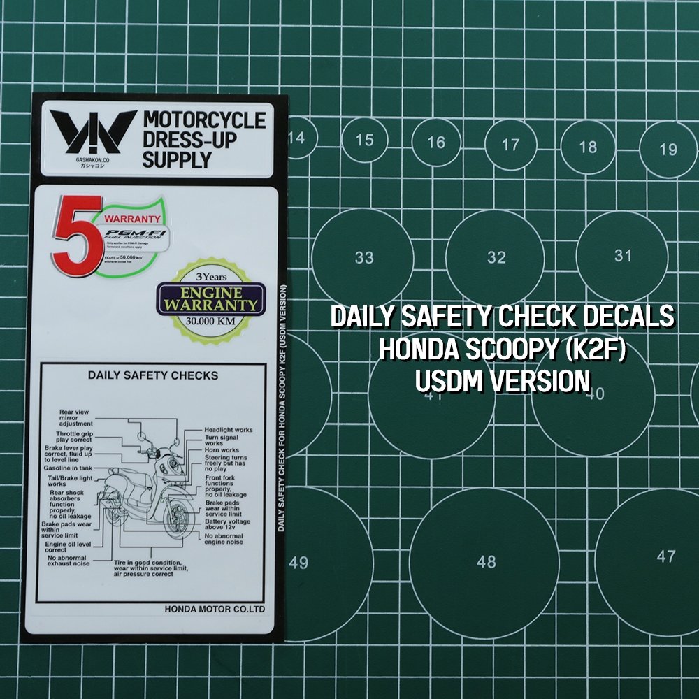 Jual Sticker detail/Warning Decals/Sticker Warning/Stiker pelengkap ...