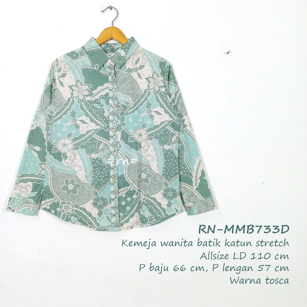 Jual Kemeja batik wanita katun stretch modis lucu keren part I | Shopee ...