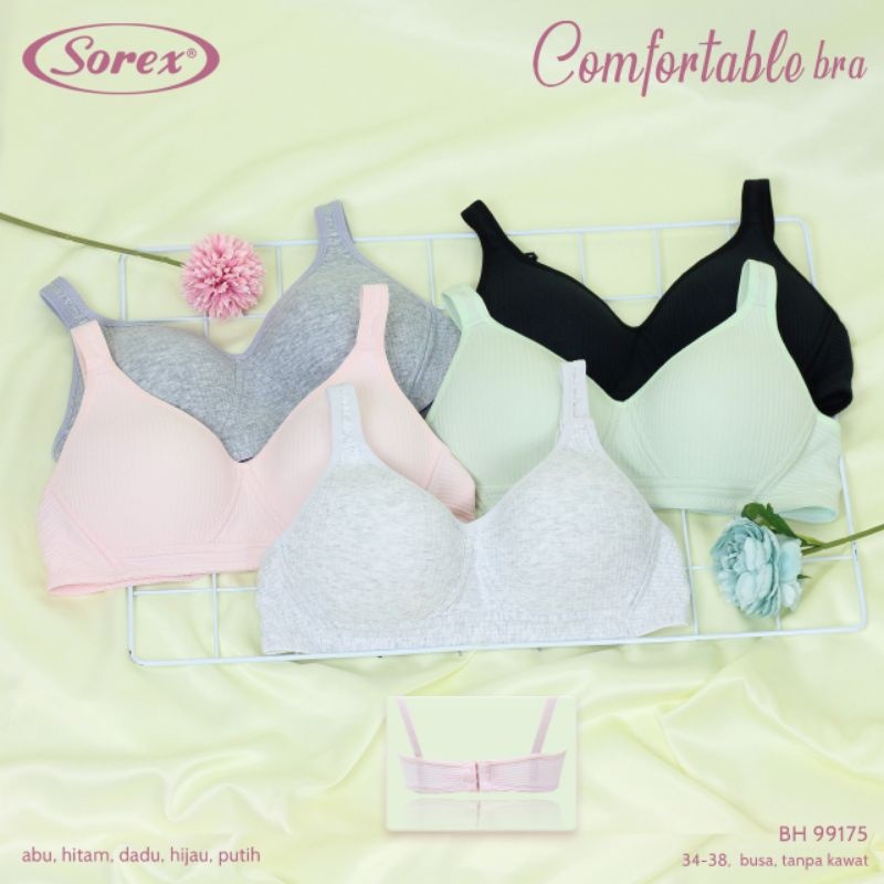 Jual Sorex comfortable Bra Tanpa Kawat Busa Tipis Kait 3 BH 99175 ...