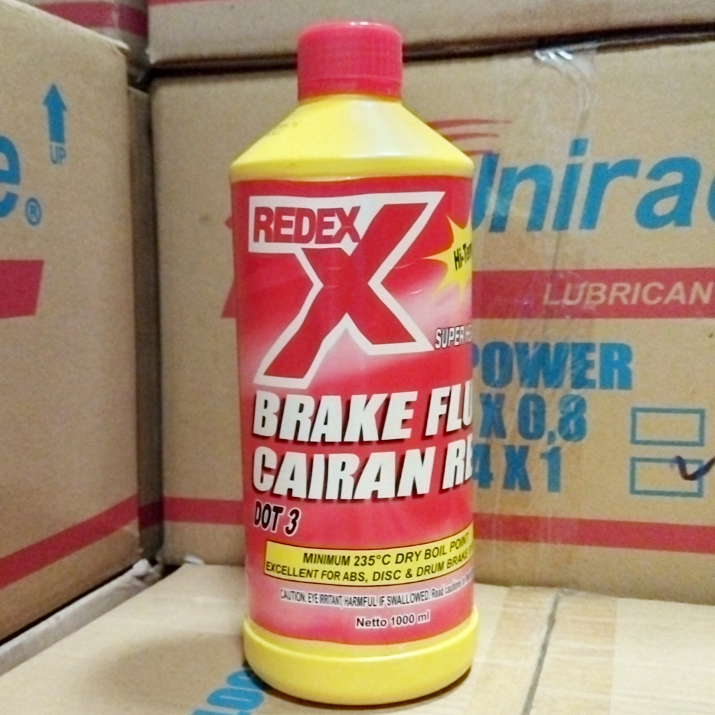 Jual MINYAK REM / MINYAK KOPLING / OLI REM REDEX DOT-3 MERAH 1 LITER ...