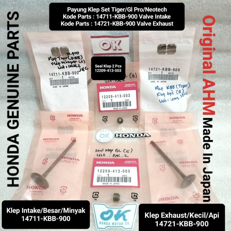Jual Payung Klep Set Valve Set In 14711 KBB 900 Ex 14721 KBB 900 Klep Minyak Klep Api Klep Besar ...