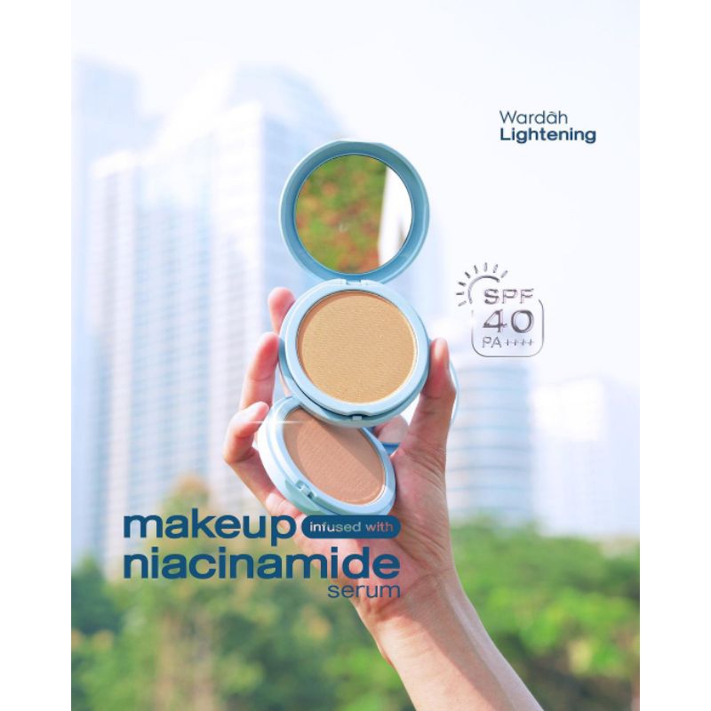 Jual Wardah TWC Lightening Powder Foundation Light Feel/Wardah ...