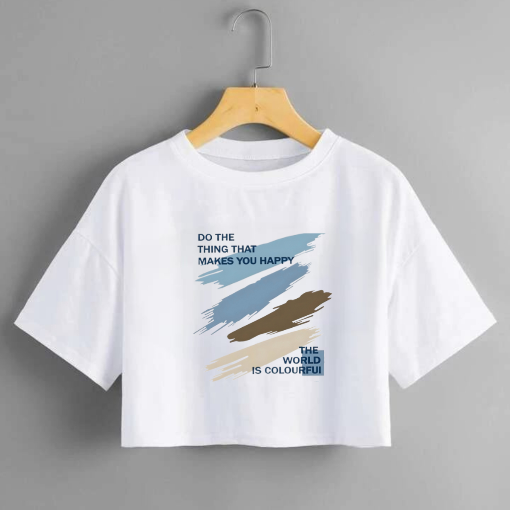 Jual COD KAOS CROP TOP OVERSIZE /CROP TOP KOREA/CROP WANITA MOTIF DO ...